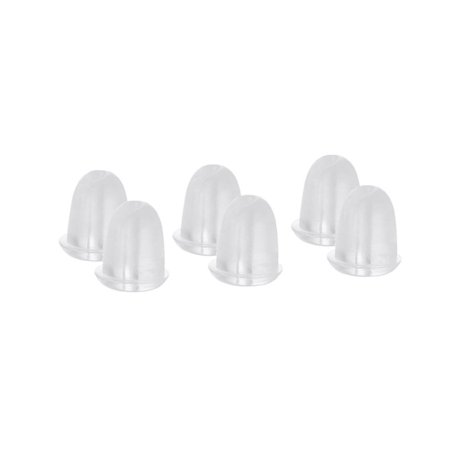 Redempat Pack of 100 Ear Stud Safety Back Stopper Transparent Earrings ...
