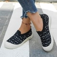 Black Womens Versatile Mesh Walking Shoes Breathable Soft Soled ...