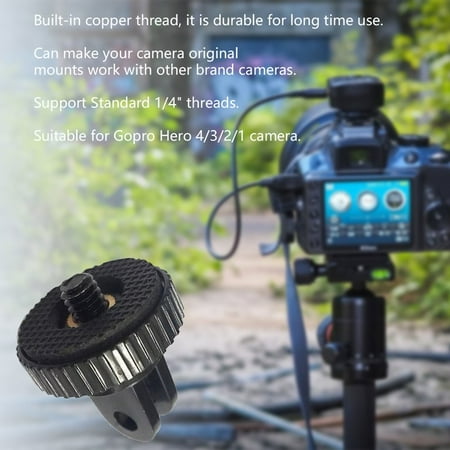 Newest Upgraded 2 PACKS Mini Tripod Screw Mount Converter Adapter With ...