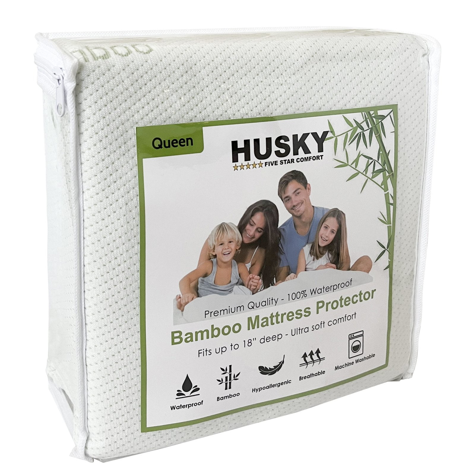 Click here for Husky Premium Bamboo Waterproof Mattress Protector... prices