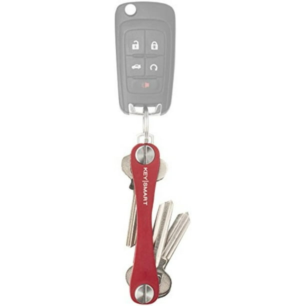 KeySmart - Compact Key Holder (Extended) (2-8 Keys, Red) - Walmart.com ...