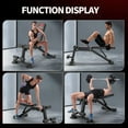 K KiNGKANG Adjustable Weight Bench for Full Body Workout Foldable Incline Decline Supports 660LB ...