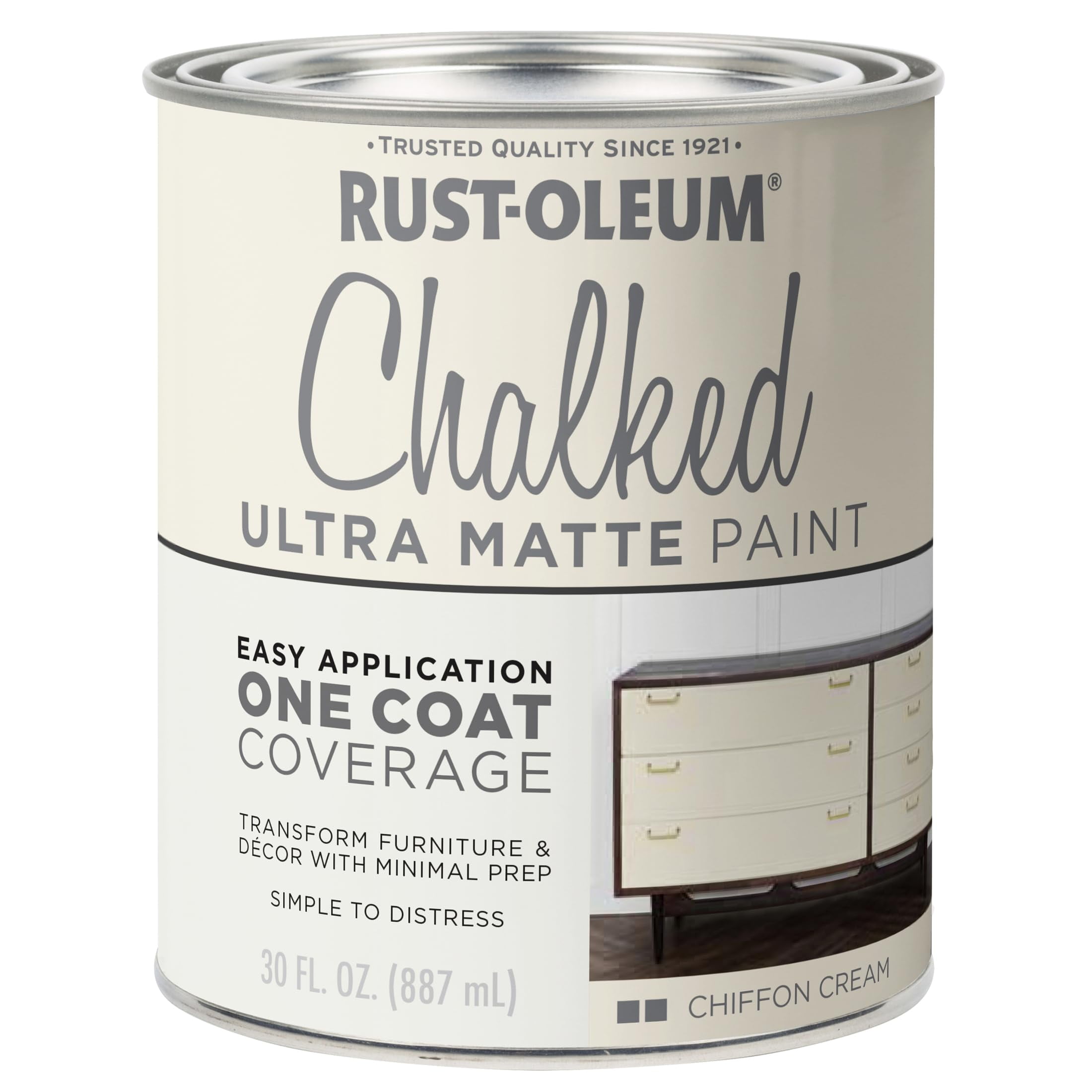 Paint Rust-Oleum Crema de chifón con tiza ultramate 887 ml | Bodega ...