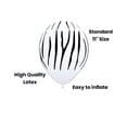 Zebra Print Latex Balloons - Jungle Safari Animal Party Decorations ...