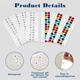 26 Alphabet Tabs Self Adhesive White and Coloful Letters Tab Sticky ...