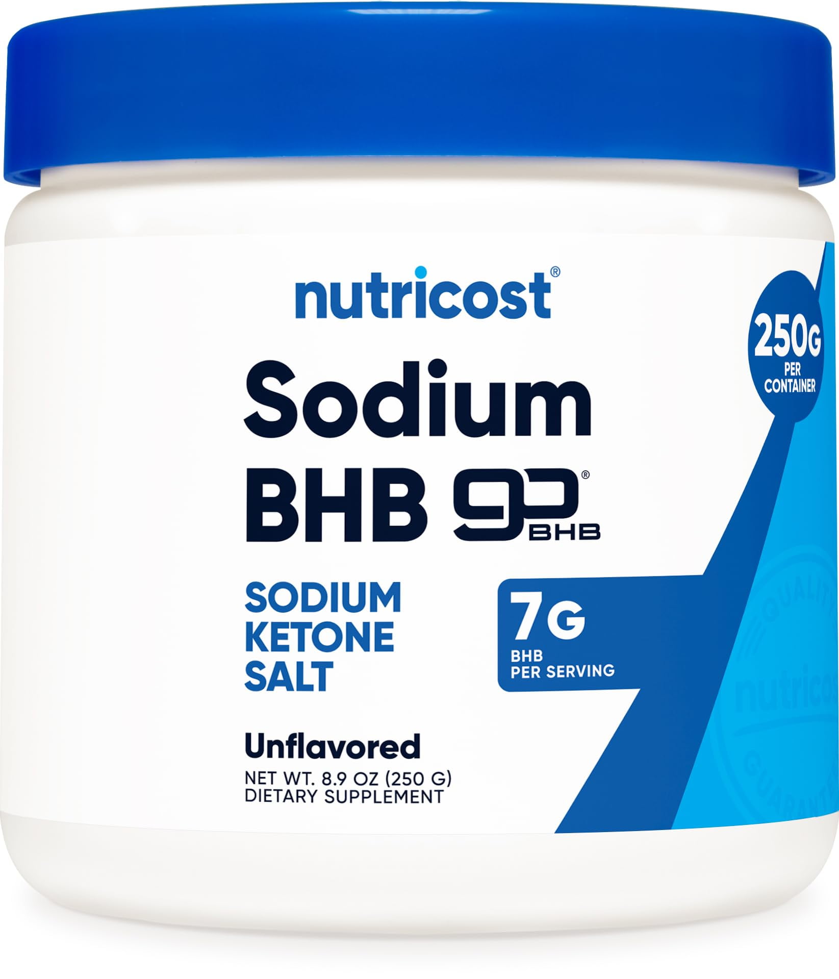 Suplemento Nutricost Sodium BHB en polvo, 250 g, cetogénico sin sabor ...