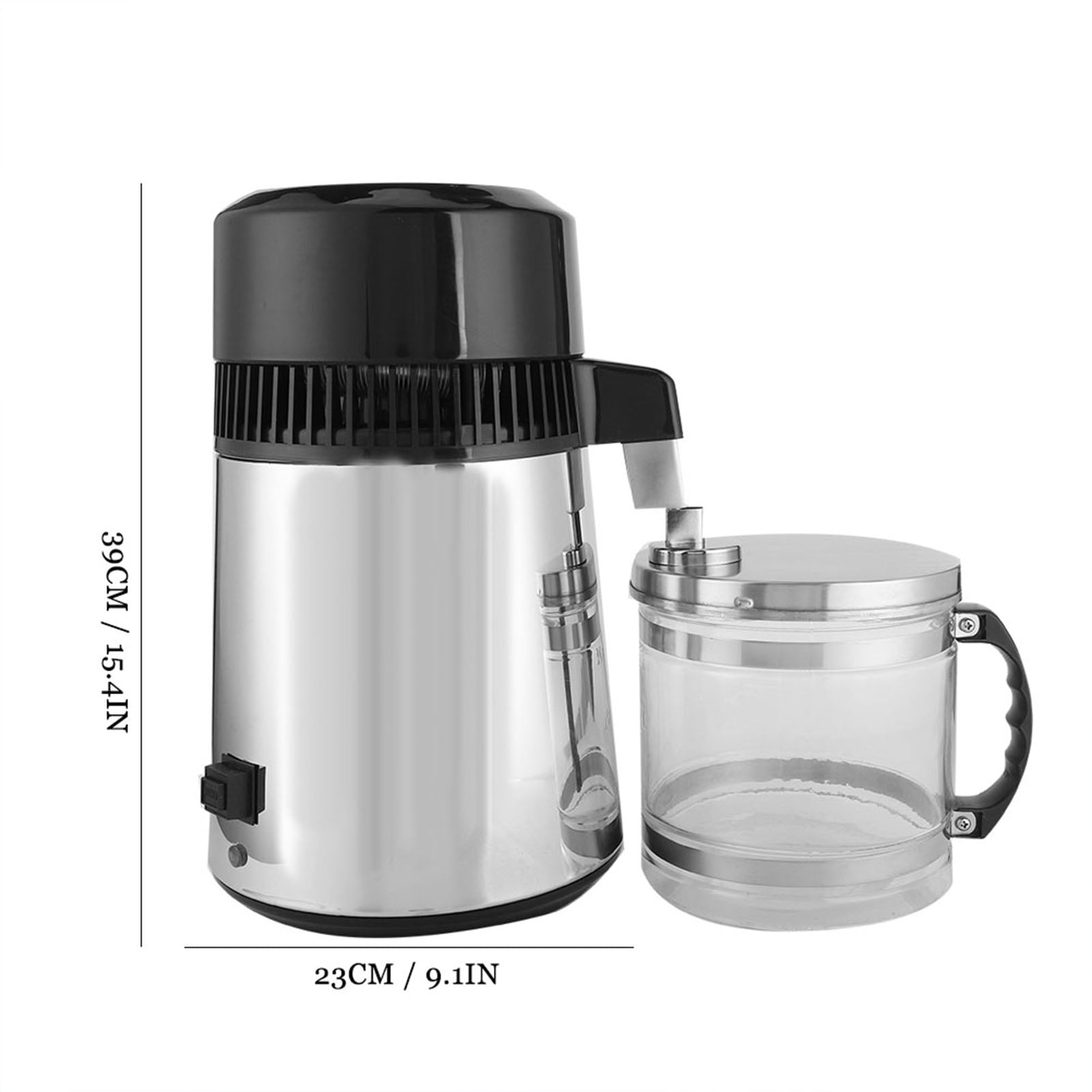Máquina de agua destilada, destilador de agua de acero inoxidable de 4L ...