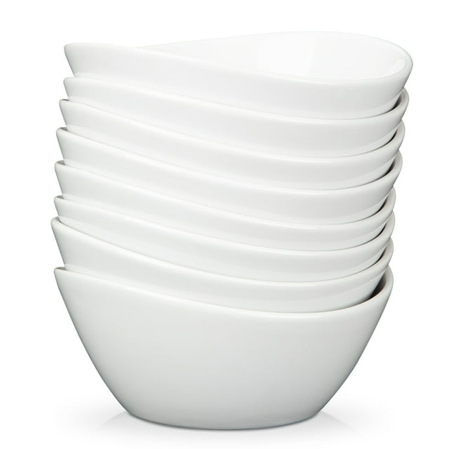 Zzistar 8 Piece Porcelain Bowls Set, 18 Ounce Round Ceramic Bowl ...
