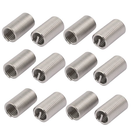 M12x1.75mmx36mm 304 Stainless Steel Helical Coil Wire Thread Insert ...