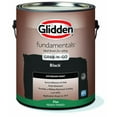 Glidden Fundamentals Exterior Paint Black, Flat, 1 Gallon - Walmart.com