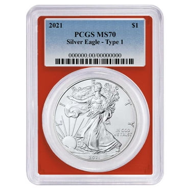 2021 $1 Type 1 American Silver Eagle PCGS MS69 FDOI Made in USA Label ...