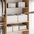 Closet Storage Bins, Storage Baskets for Shelves with Metal Frame and ...