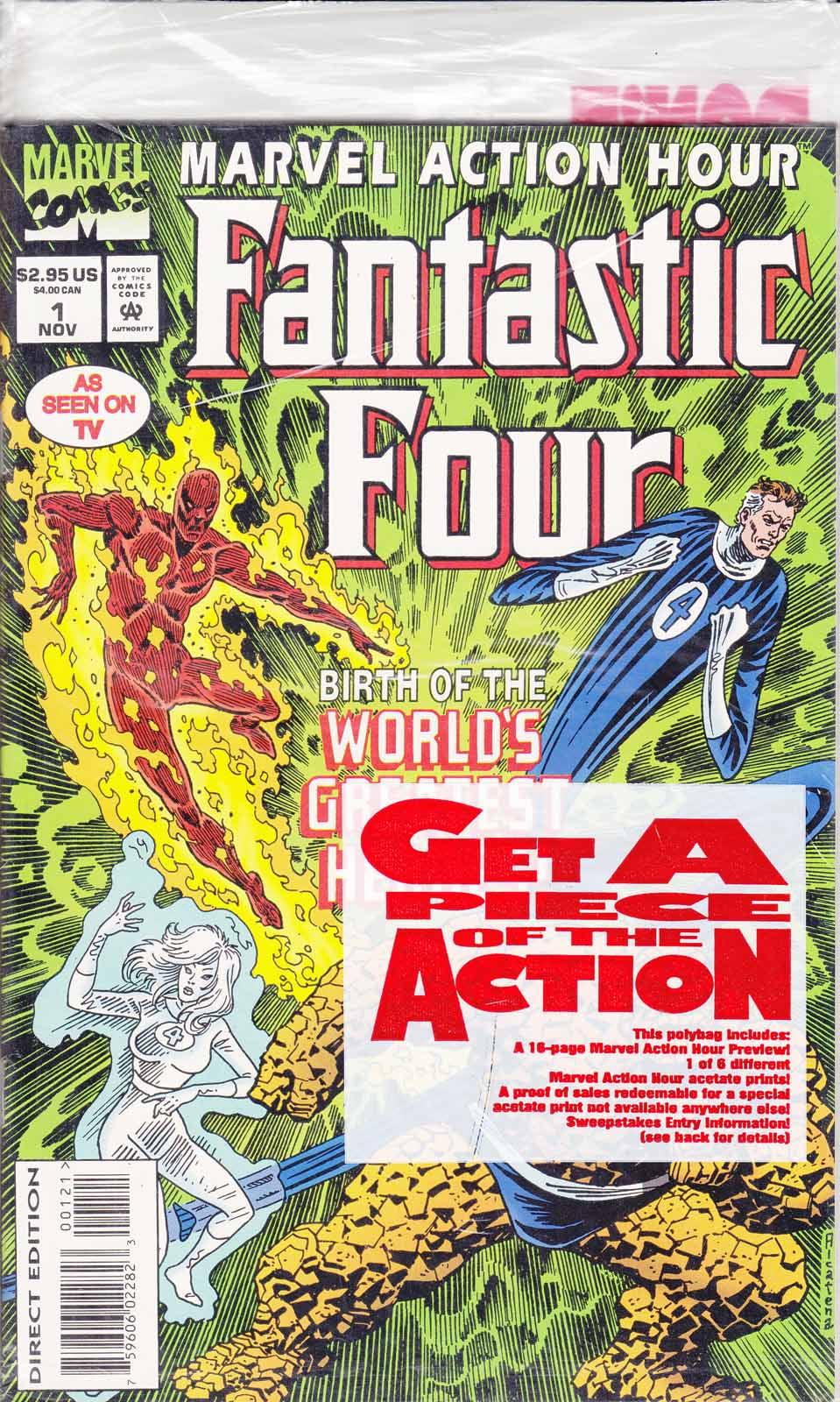 Marvel Action Hour, Featuring the Fantastic Four #1 (in bag) VF ...