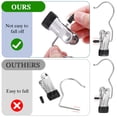 Black 250 Stainless Steel Clothes Hanger Clips Multi-Use Hanging Hooks ...