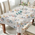 60x90in Square Printed Tablecloth Easy-Care Decorative Table Cloth for ...