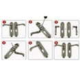 Privacy Entry Door Locks Set Security Lever Mortise Stainless Steel ...