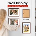 A4 Picture Frame Set of 2, Brown Photo Frame with HD Plexiglass ...