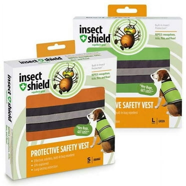 Insect Shield Protective Safety Vest Medium, Orange - Walmart.com