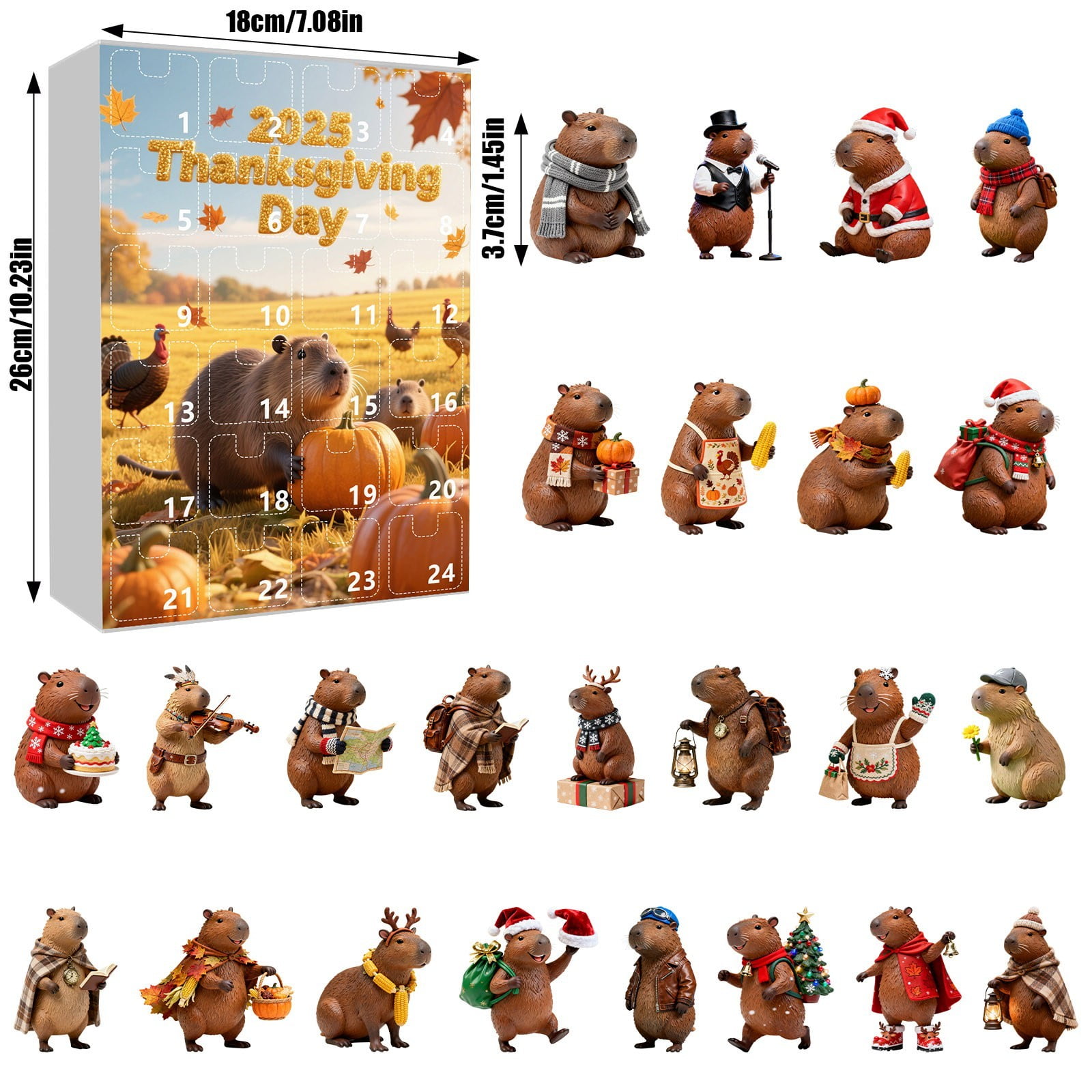 Advent Calendar 2025 Kids HKEJIAOI 2025 Capybara Advent Calendar With ...