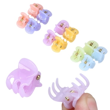 Tebru 100PCS Black Plastic Mini Clips Small Claws Hair Clip Clamp ...