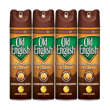 Old English Wood Cleaner Furniture Polish Spray, Lemon 12.50 oz (Pack ...