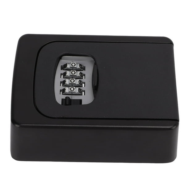 ANGGREK Wall Mounted Lockbox,Key Storage Lock Box,Black Key Storage ...