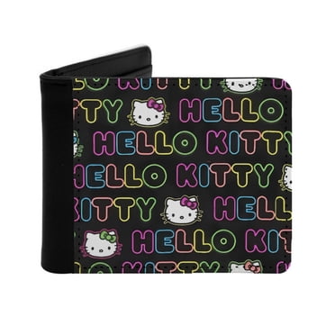 Hello Kitty Checkerboard Character Design Faux Leather Full Zip Wallet ...