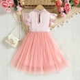 Bxsruta Girls Ruffled Fly Sleeve Bow Tutu Dress Party Formal with Soft ...