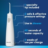 Waterpik Cordless 1100 Rechargeable Portable Water Flosser with 2 ...