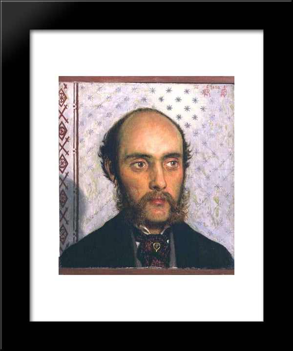Portrait of William Michael Rossetti (1829-1919) by Lamplight 20x24 ...