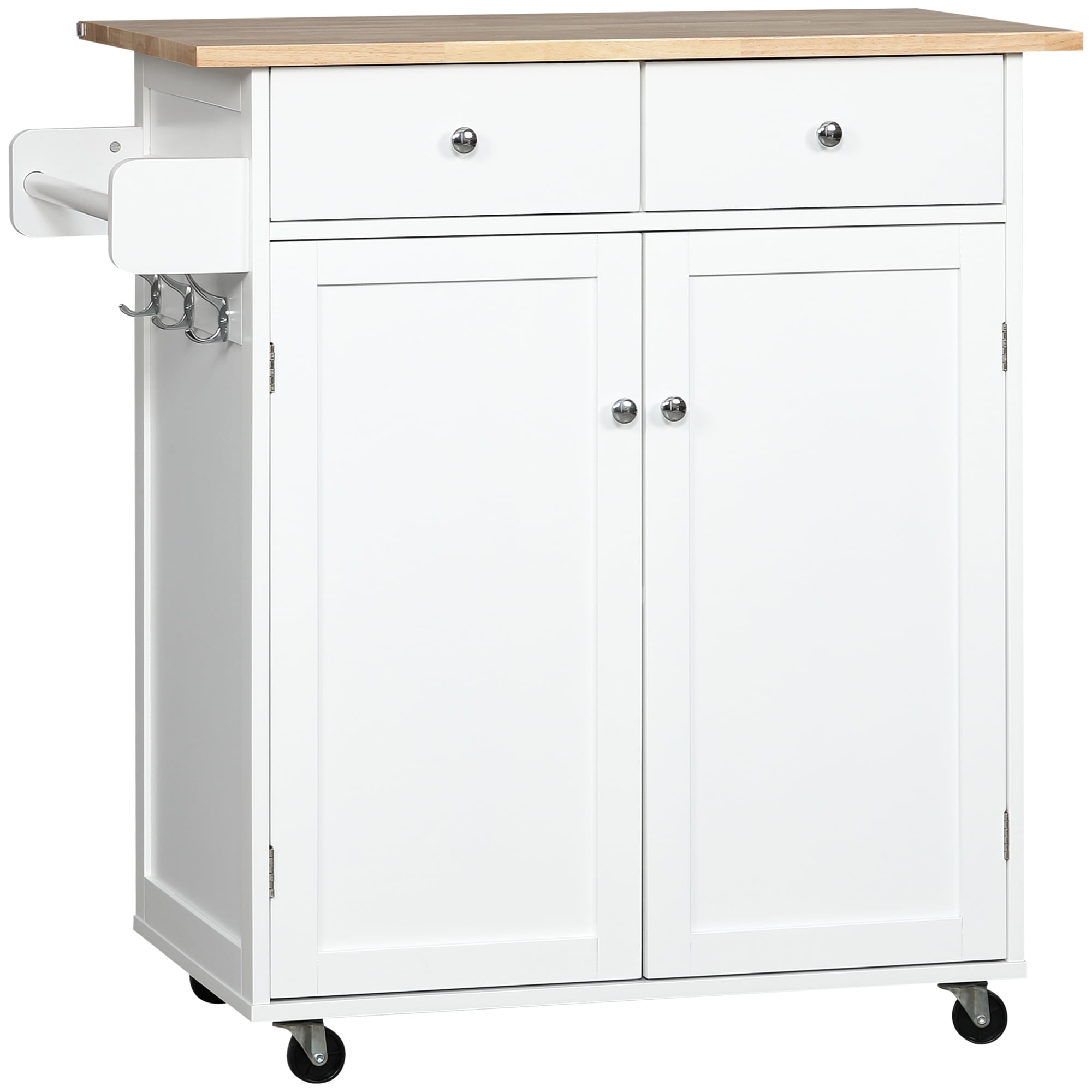 Click here for Homcom Rolling Kitchen Island With Storage  Kitche... prices