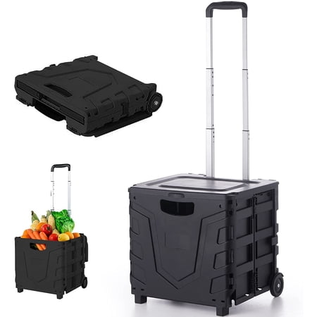 Foldable Utility Cart,Portable Folding Cart Tools Carrier with ...