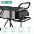 BVSLTUK Rear Rack Ebike Battery 48V 15AH Electric Bike Battery for 200W ...