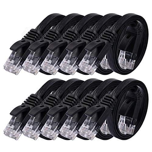 cat 6 Ethernet cable 1.5ft (10 Pack) (at a cat5e Price but Higher ...