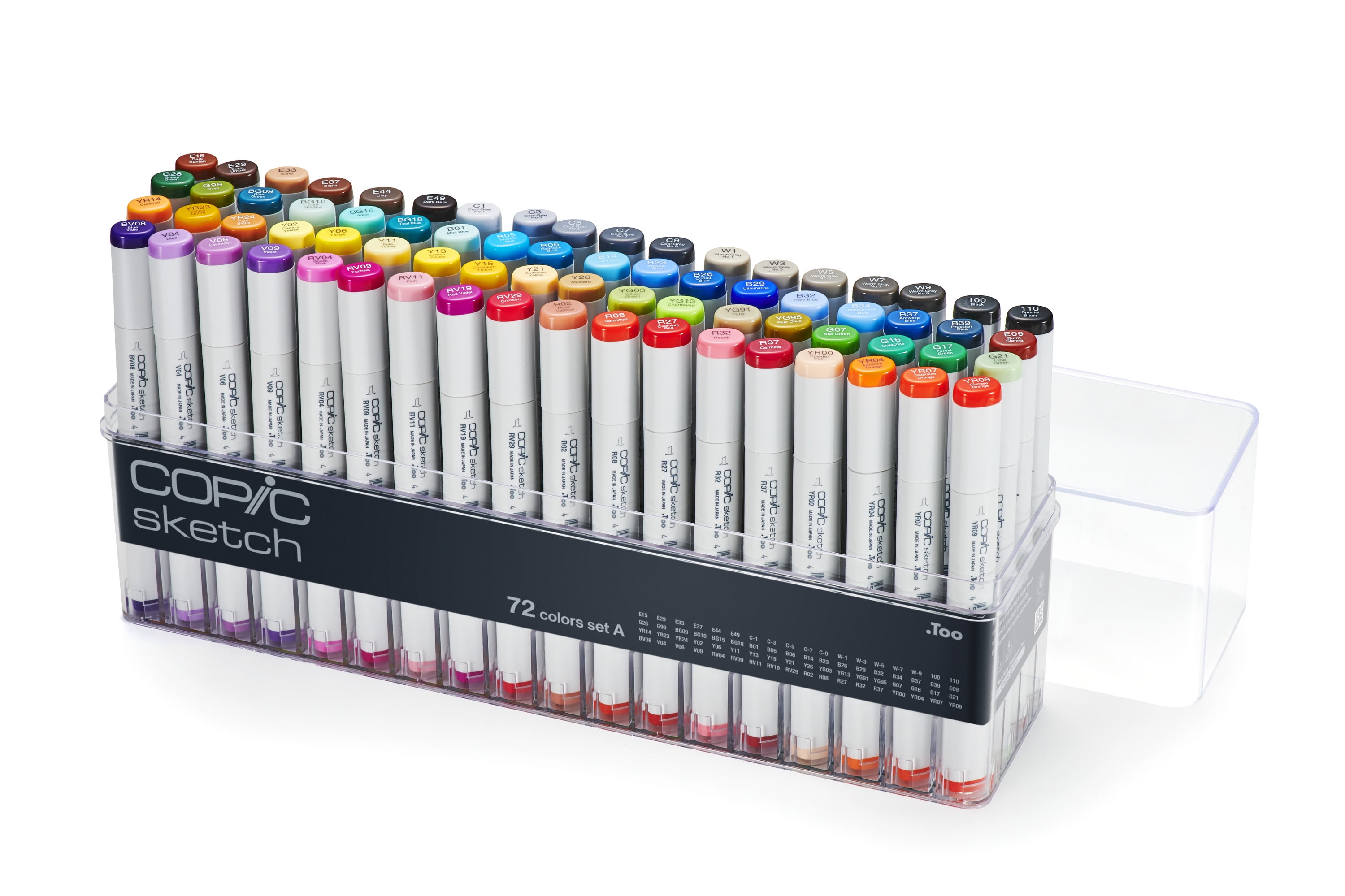 Copic Sketch Marker Set, 72A Colors - Walmart.com
