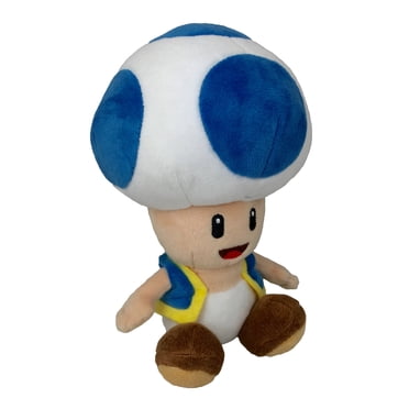 Little Buddy LLC, Super Mario All Star Collection: Blue Toad 8" Plush ...
