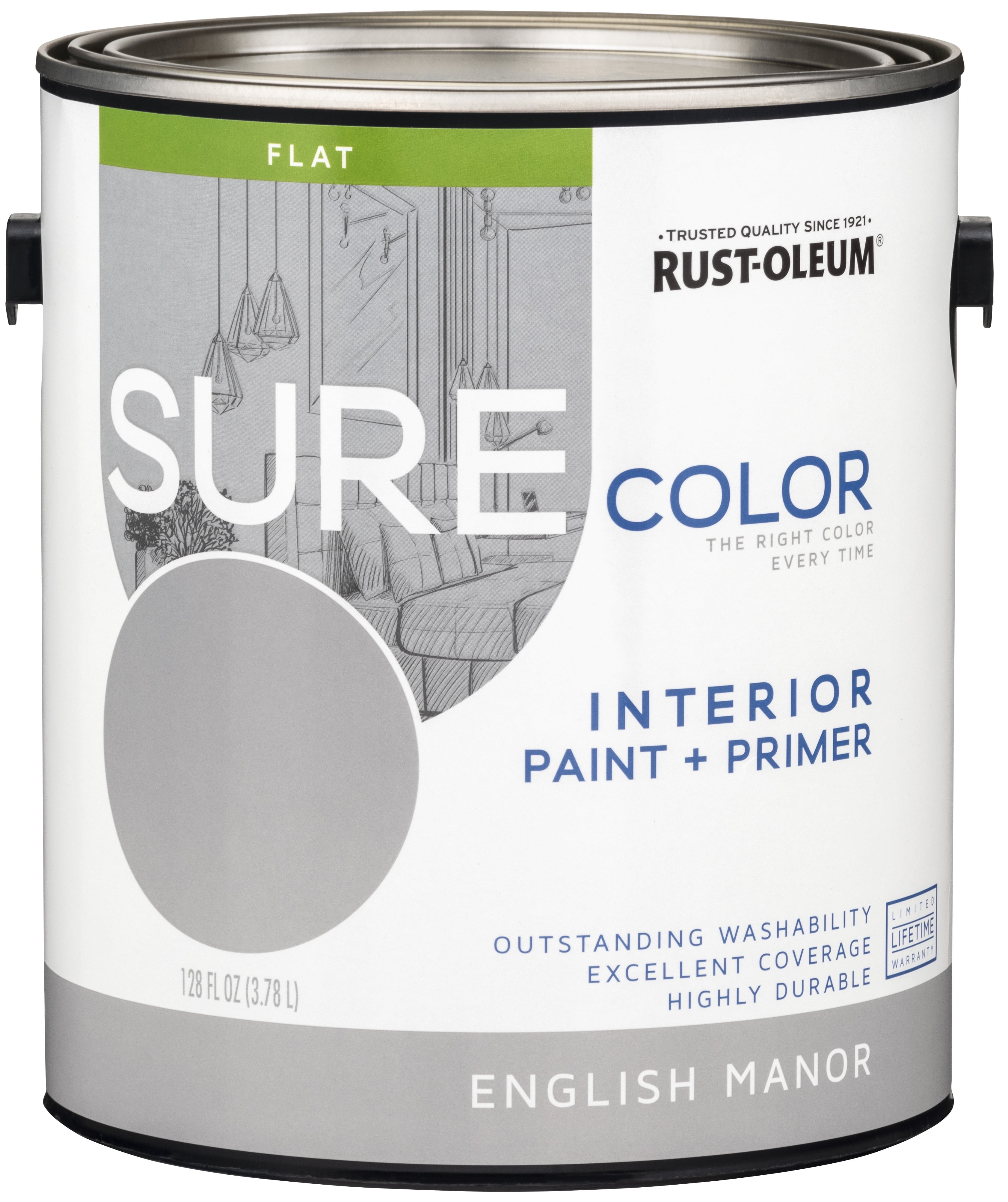 English Manor, Rust-Oleum Sure Color Interior Paint + Primer, Flat ... English Manor, Rust-Oleum Sure Color Interior Paint + Primer, Flat ...