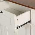 Dextrus Tilt Out Trash Can Cabinet with Drawers & Doors, Kitchen ...