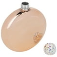 Koyal Wholesale Rose Gold Round Flasks with Rhinestone Lid for ...