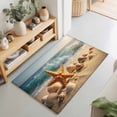 Area Rug 24×36in, Starfish Shell Conch on Beach Floor Carpet Living ...