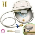 Automatic Dog Water Dispenser with Drain Hole & Drain Valve, Stainless ...
