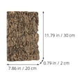 BESTYASH 4Pcs Coffee Reptile Terrarium Bark Decor Natural Tree Bark ...