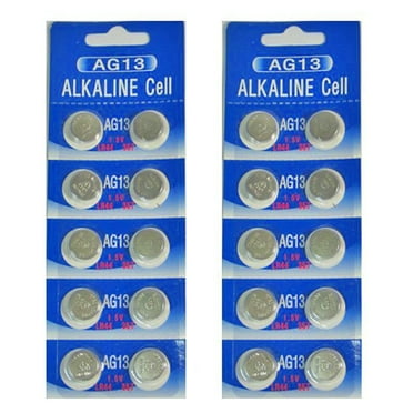 ag13/lr44 alkaline button cell battery - 10 pack - Walmart.com