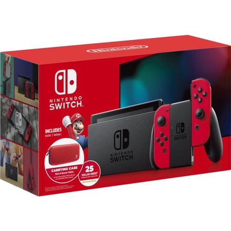 Nintendo Switch Console - Mario Red Joy-Con + Mario & Bowser Edition ...