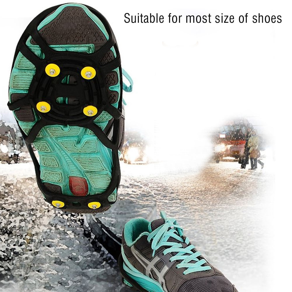 TOPINCN 1Pair Outdoor Snow Antiskid Spikes Grips Mountain Climbing ...