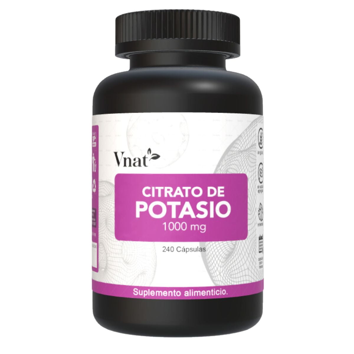 Citrato De Potasio 1000mg Vnat 240 Capsulas Equilibrio PH | Walmart en ...
