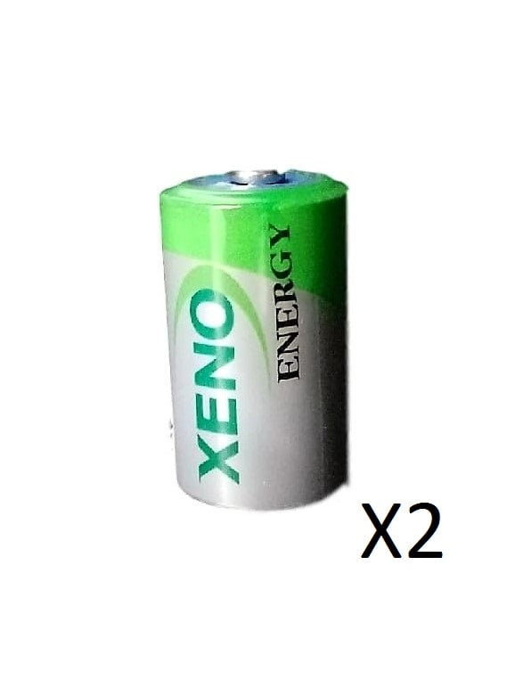 (2) XENO ER14252 1/2AA LITHIUM BATTERIES FOR TEKCELL SB-AA02 SB-AA02P ...