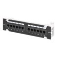 Manhattan 12- Port Cat6 Wall-Mount Patch Panel for Reliable Network ...