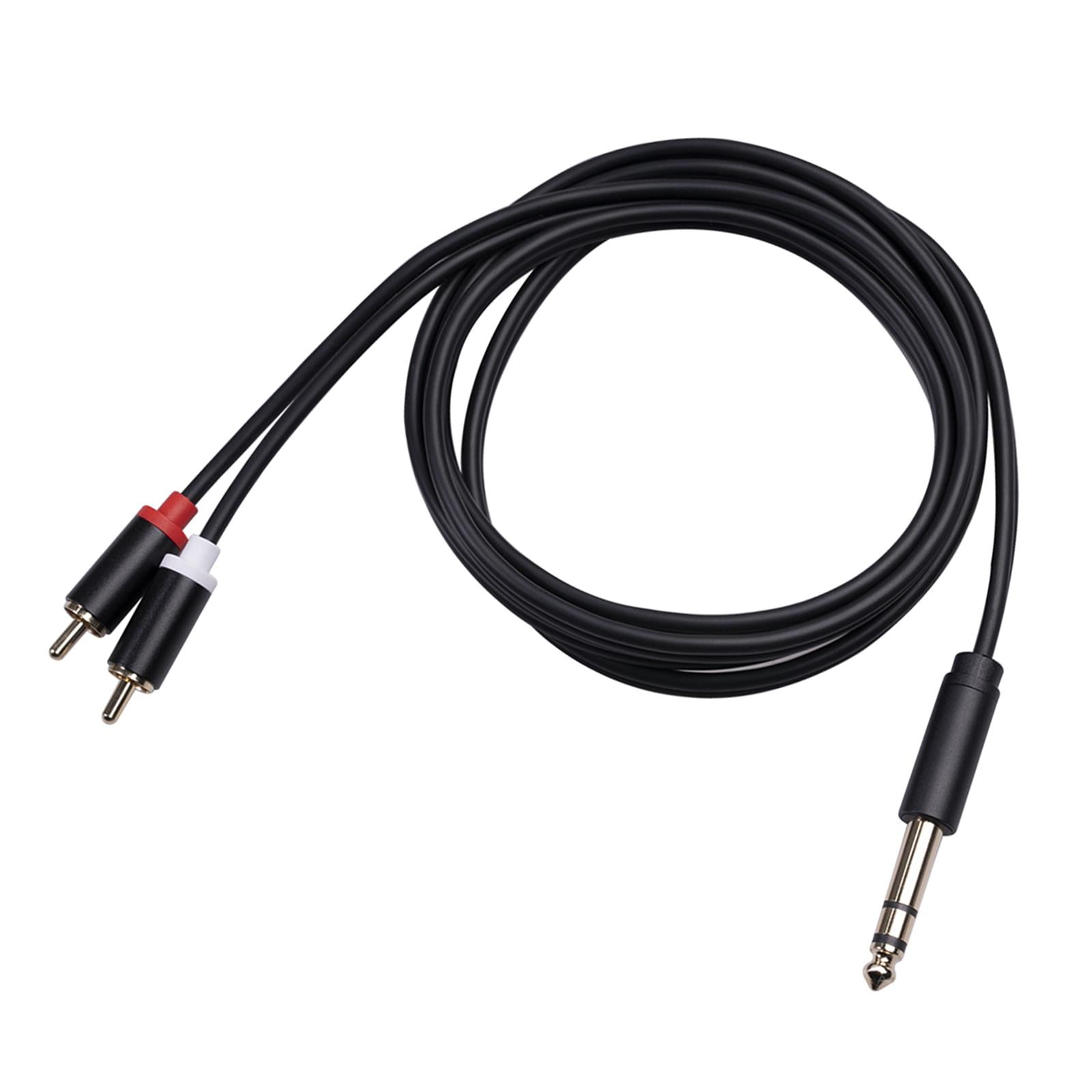 Micrófono de audio estéreo Kusrkot Macho a dos RCA 6,35 mm a 2RCA 1,5 m | Walmart en línea