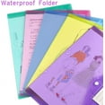 12 Pack Folders Plastic Envelopes, Clear Plastic File Folder for ...